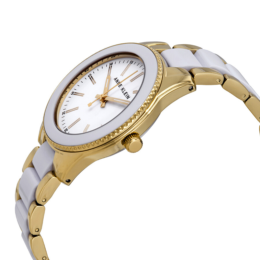 Anne Klein Trend White Dial Ladies Watch AK/3214WTGB 086702617418 ...
