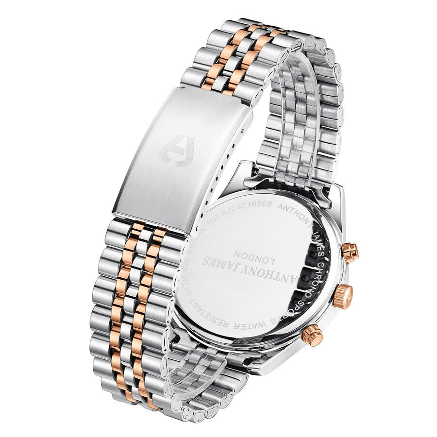 Anthony James Chrono Sports Black Dial Men's Watch AJ011 - Watches ...