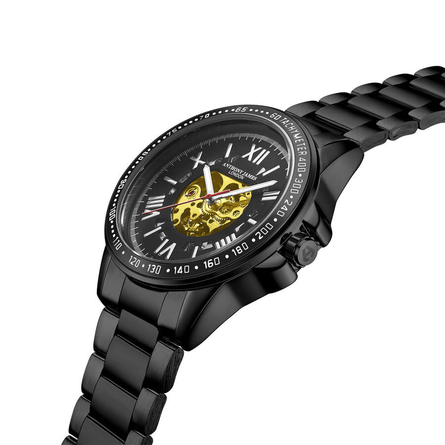Anthony James Techtonic Transparent Dial Men's Watch AJ021 - Watches ...