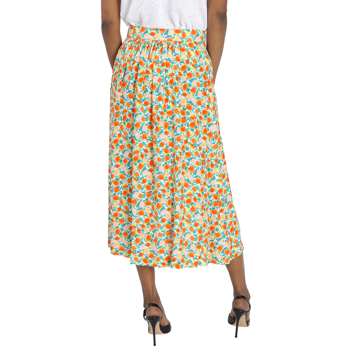 A.P.C. Ladies Floral Print Ravena Longue Skirt, Brand Size 36 (US Size ...