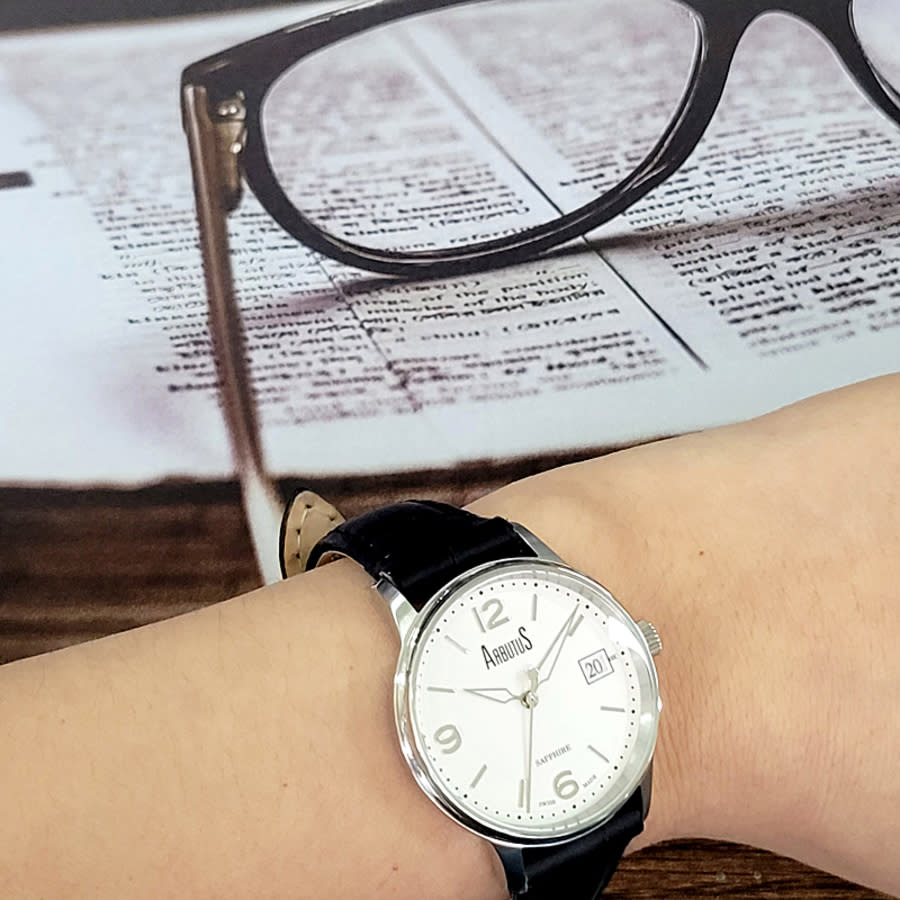 Arbutus Swiss-made Collection Quartz White Dial Ladies Watch ARS1610SWB ...