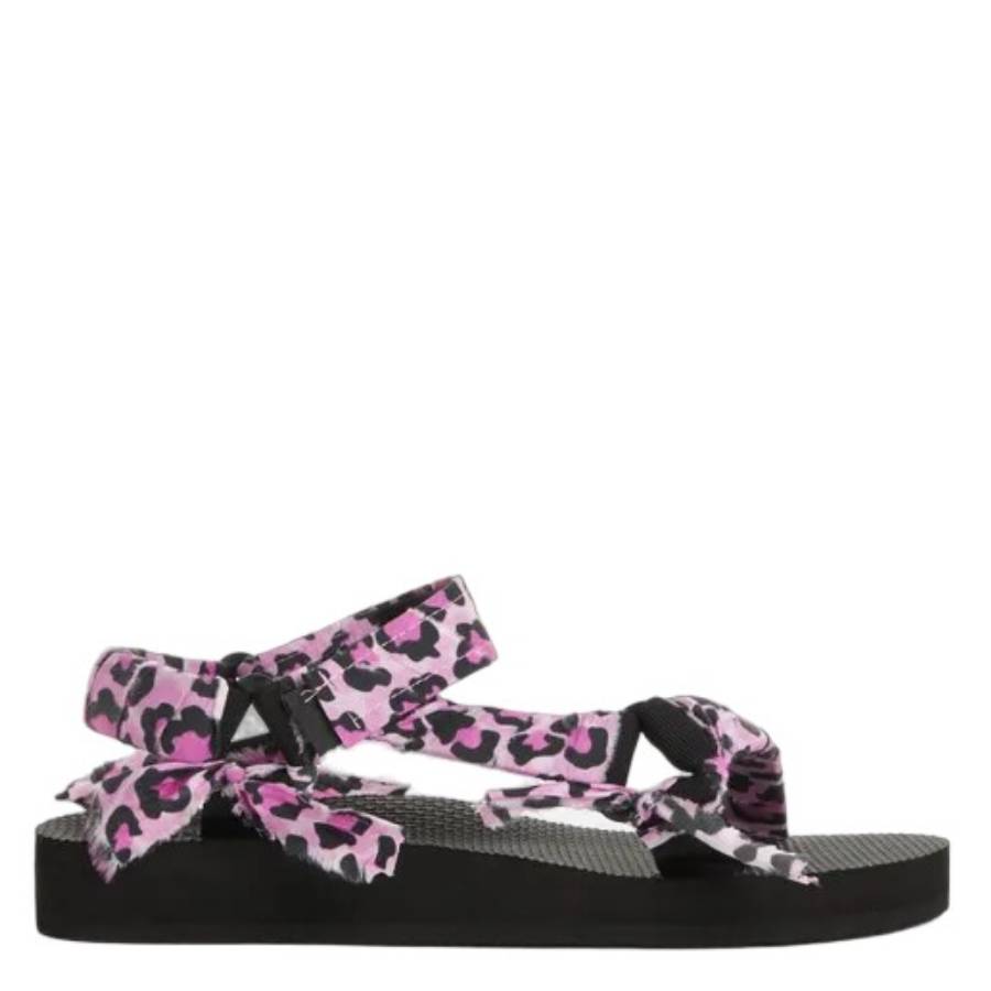 Arizona Love Ladies Leopard Pink Trekky Sandals, Brand Size 35 ( US ...