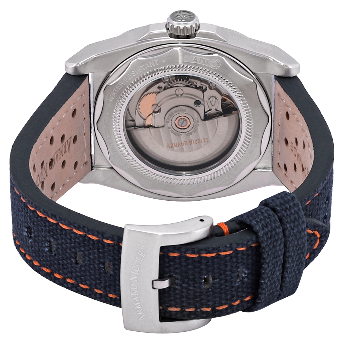 Armand Nicolet JH9 Automatic Dark Blue Dial Men's Watch A660HAA-BO ...