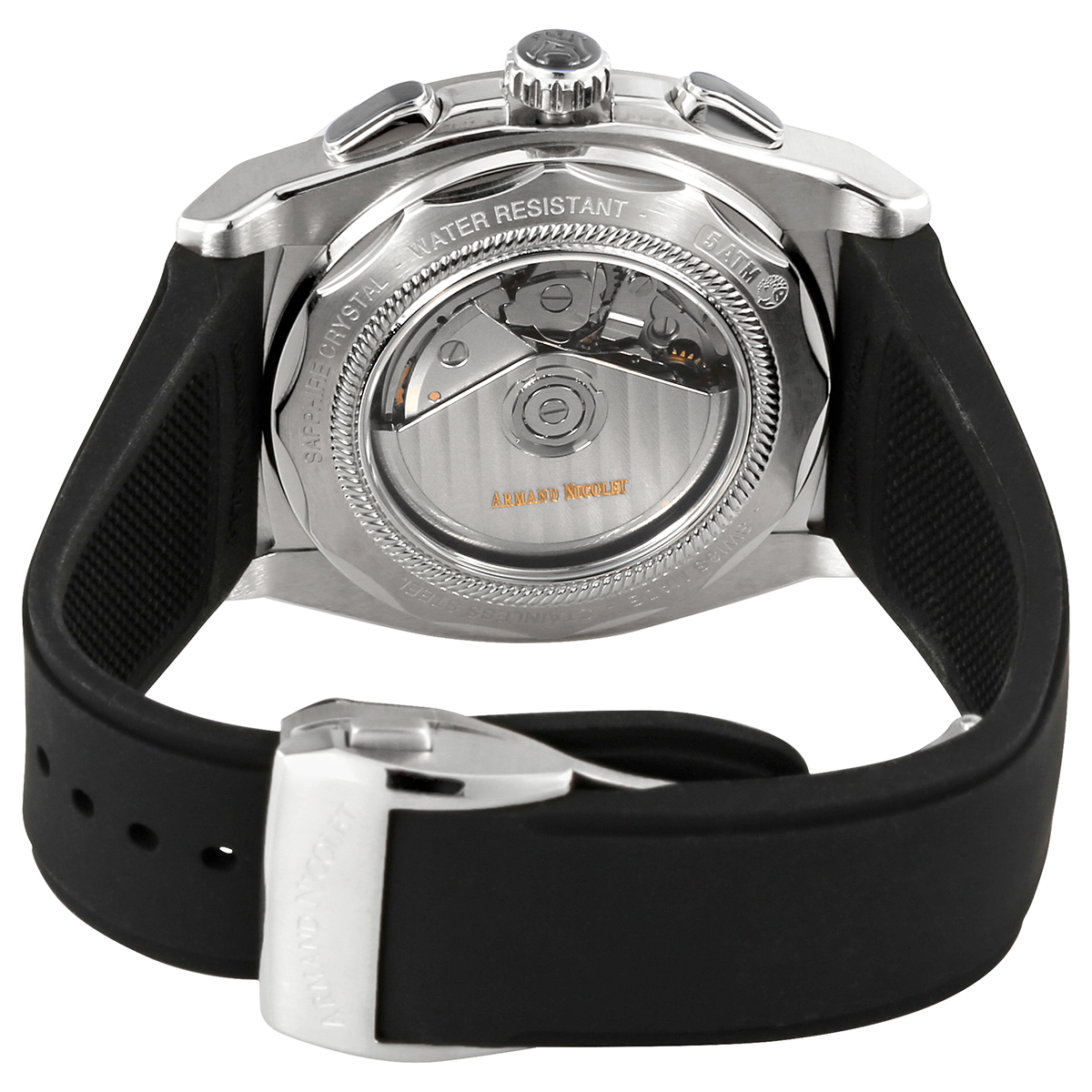Armand Nicolet JH9 Chronograph Automatic Black Dial Men's Watch A668HAA ...