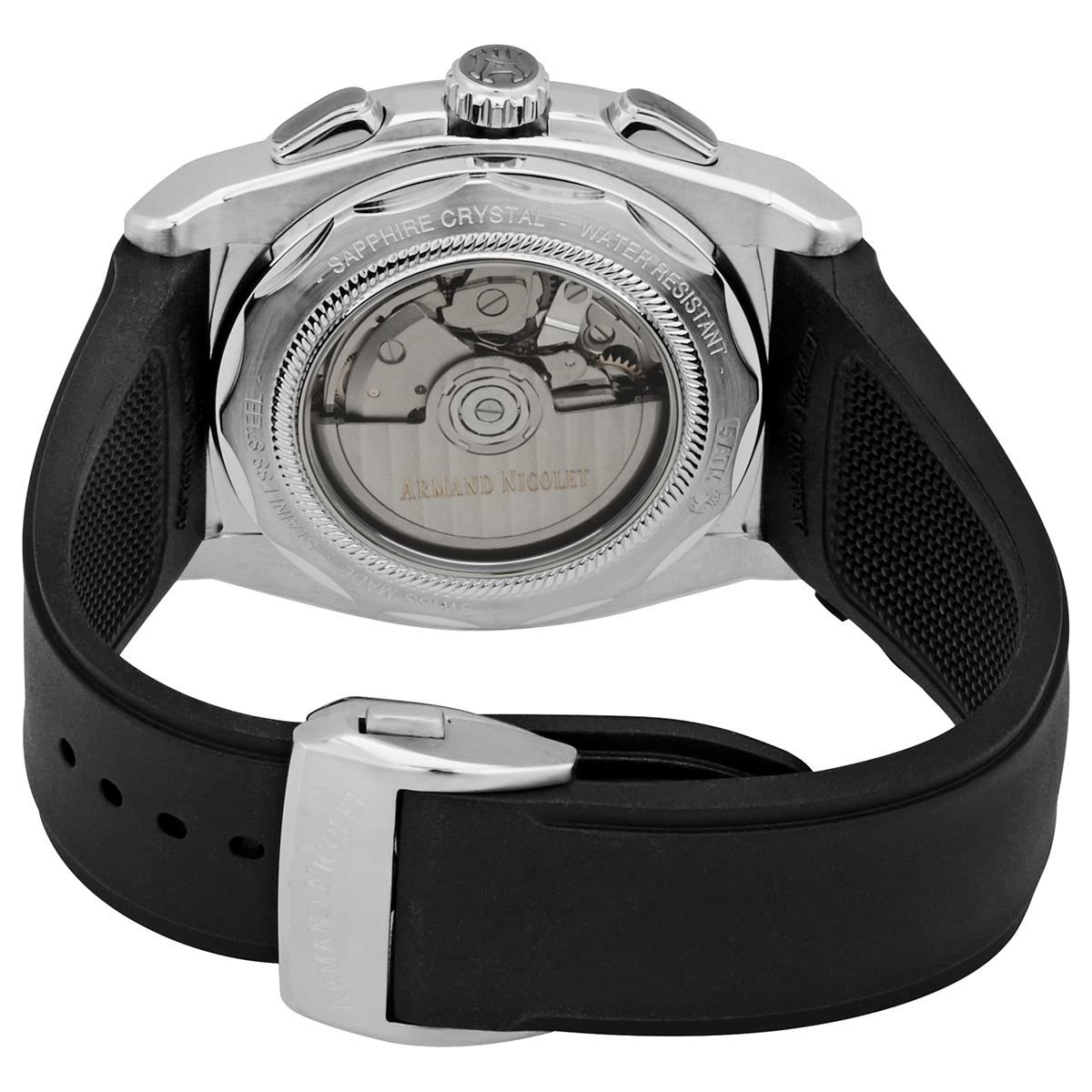 Armand Nicolet JH9 Chronograph Automatic Black Dial Men's Watch A668HAA ...