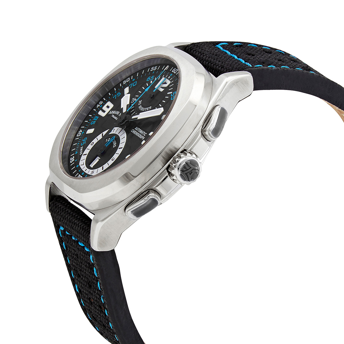 Armand Nicolet JH9 Chronograph Automatic Black Dial Men's Watch A668HAA ...