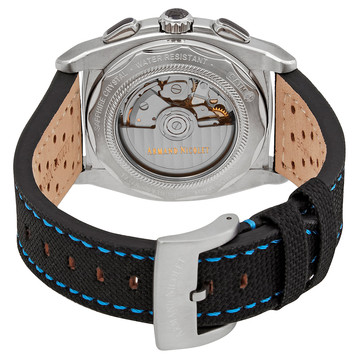 Armand Nicolet JH9 Chronograph Automatic Black Dial Men's Watch A668HAA ...