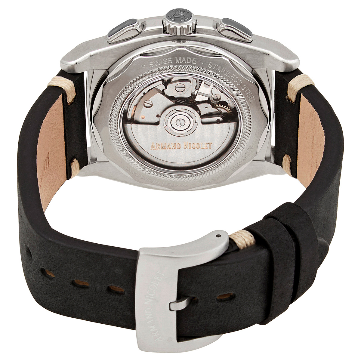 Armand Nicolet JH9 Chronograph Automatic Black Dial Men's Watch A668HAA ...