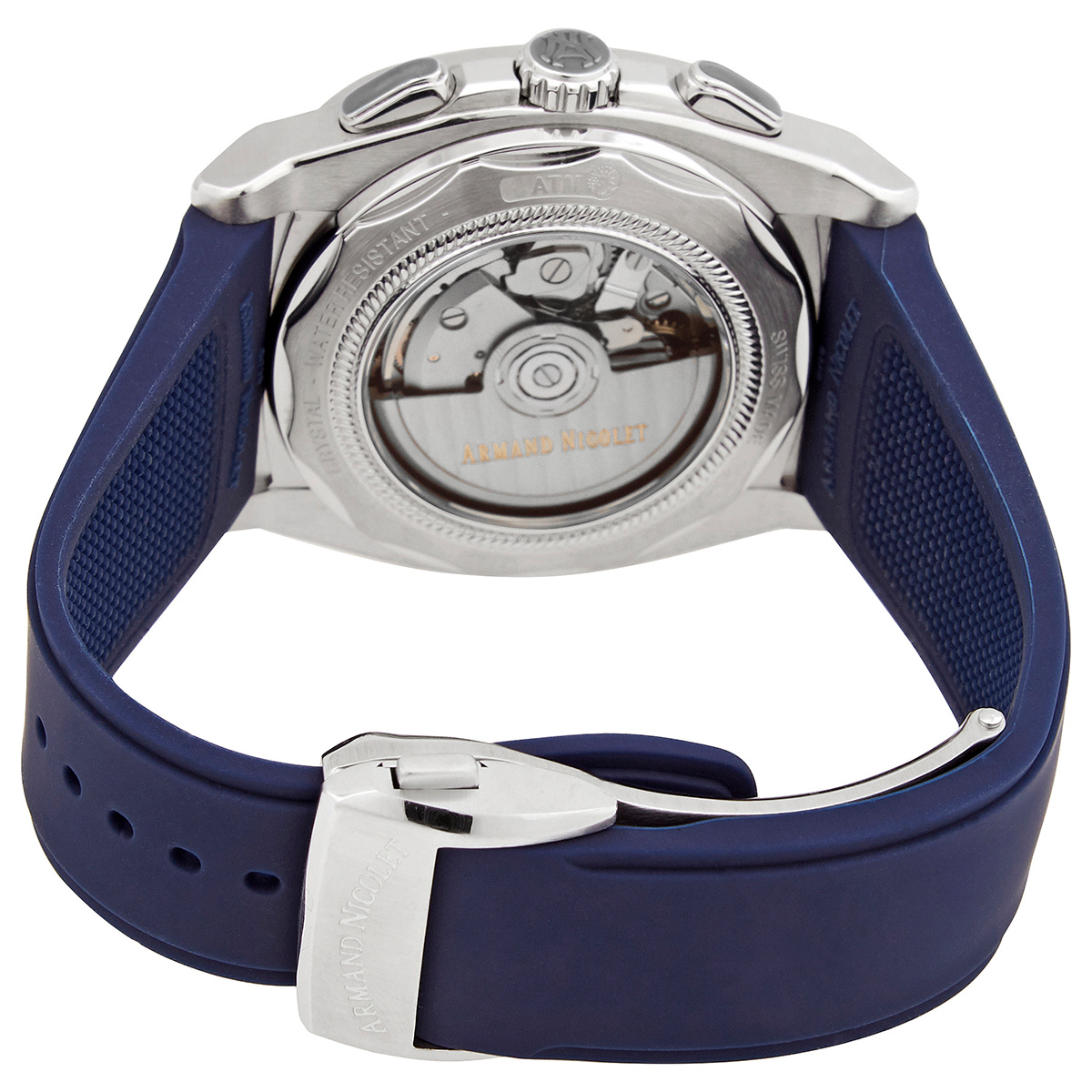 Armand Nicolet JH9 Chronograph Automatic Blue Dial Men's Watch A668HAA ...