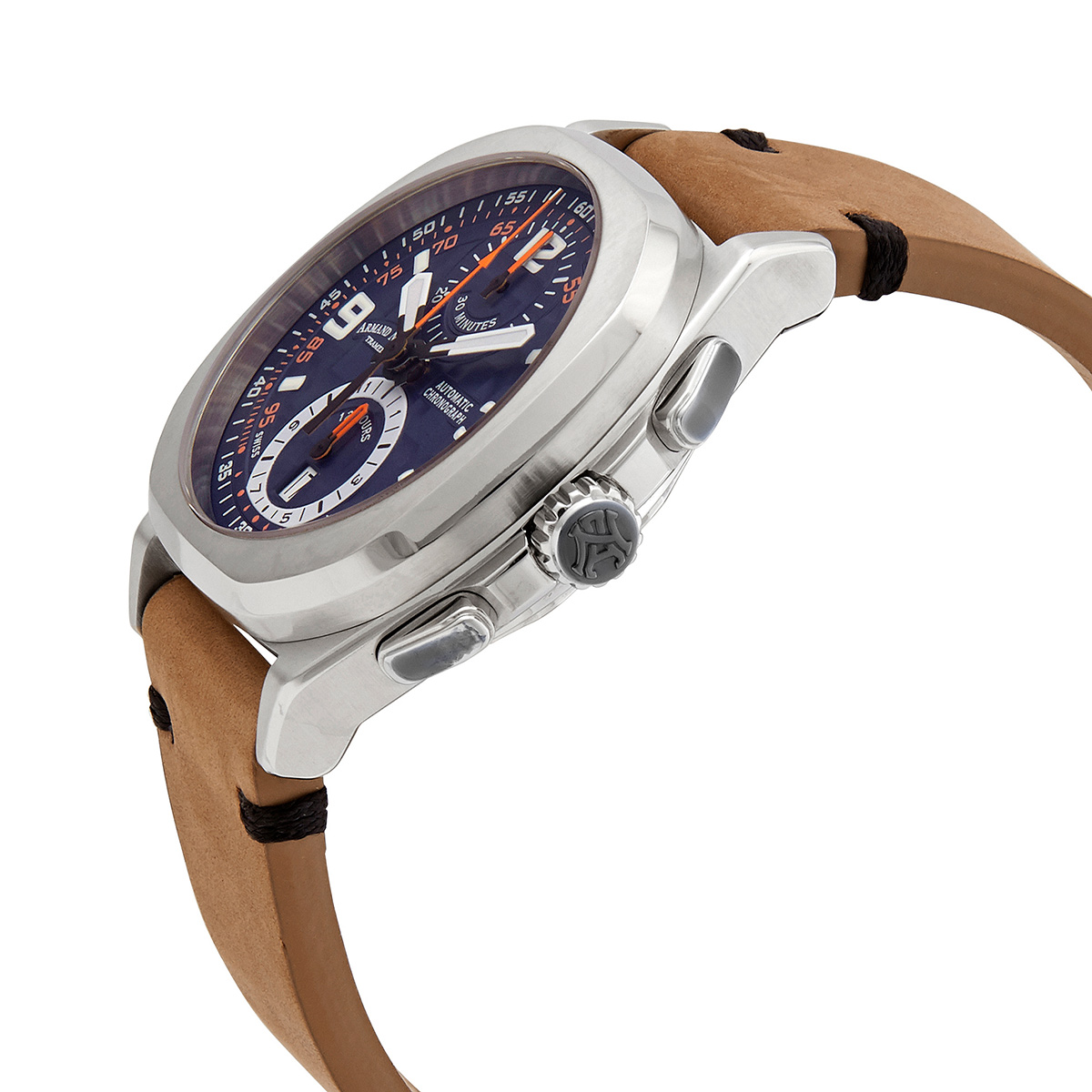 Armand Nicolet JH9 Chronograph Automatic Blue Dial Men's Watch A668HAA ...