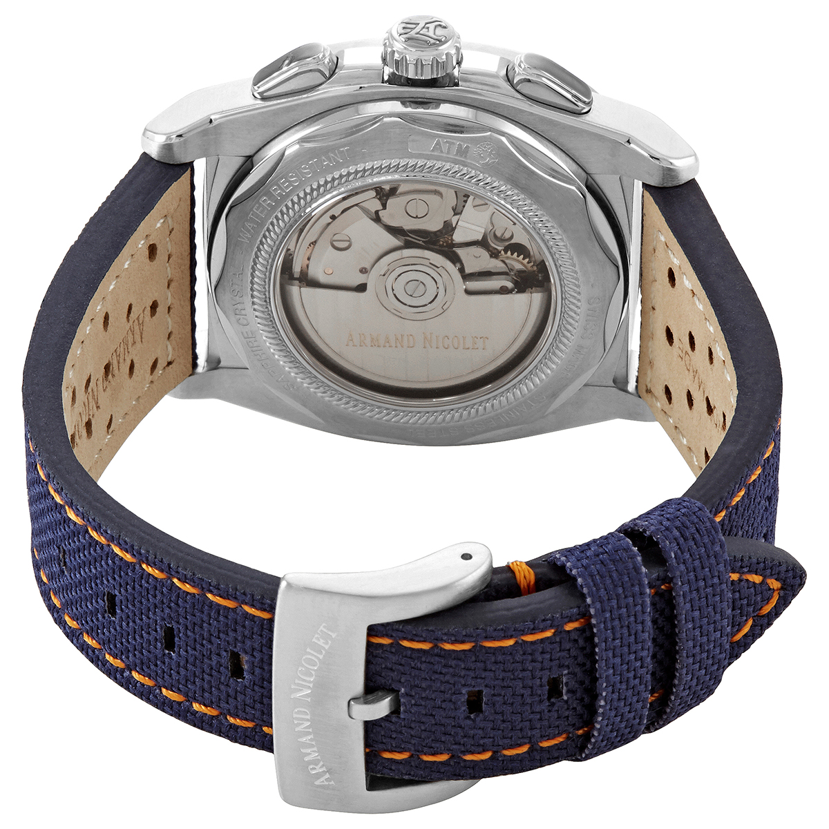 Armand Nicolet JH9 Chronograph Automatic Dark Blue Dial Men's Watch ...