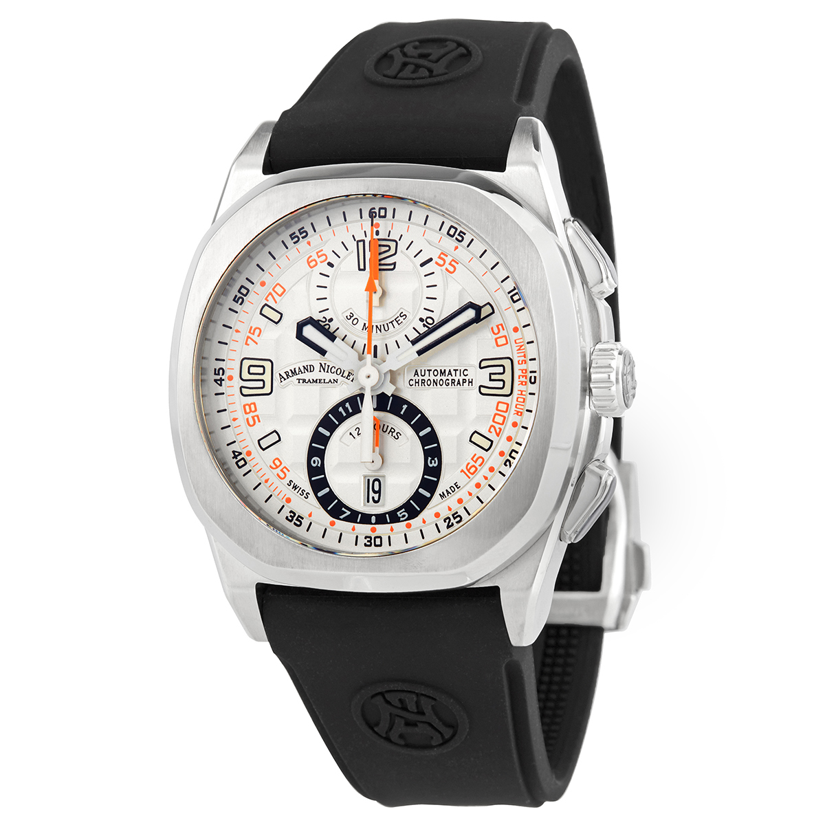 Armand Nicolet JH9 Chronograph Automatic Silver Dial Men's Watch ...
