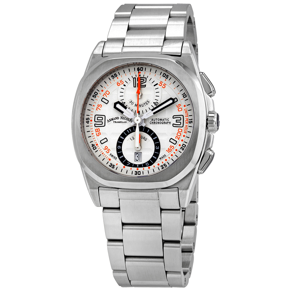 Armand Nicolet JH9 Chronograph Automatic Silver Dial Men's Watch ...