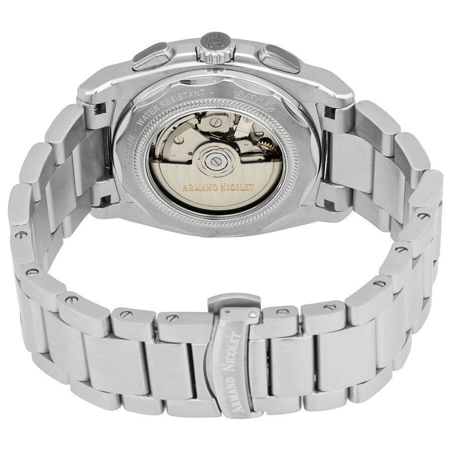 Armand Nicolet JH9 Chronograph Automatic Silver Dial Men's Watch ...
