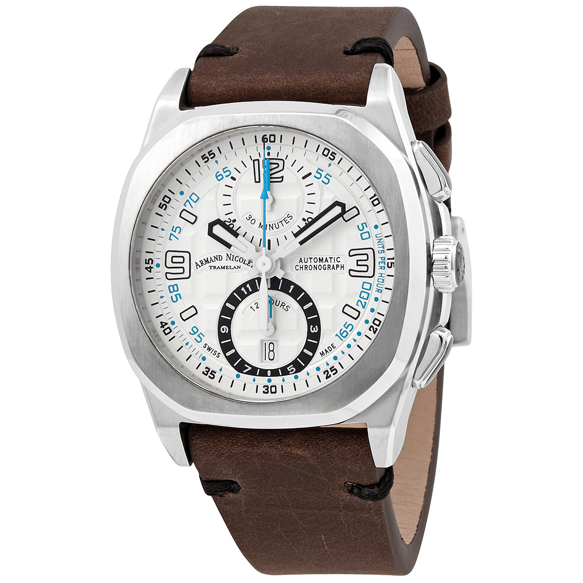 Armand Nicolet JH9 Chronograph Automatic Silver Dial Men's Watch ...