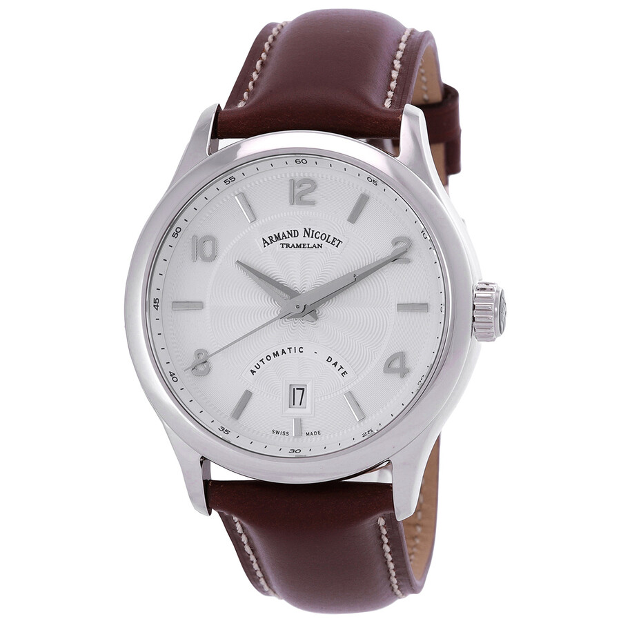 Armand Nicolet M02-4 Automatic Silver Dial Men's Watch A840AAA-AG ...