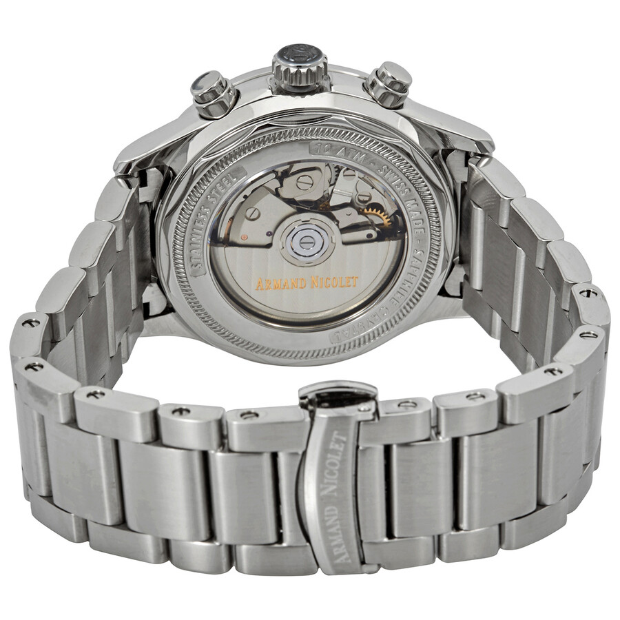 Armand Nicolet MHA Chronograph Automatic Blue Dial Men's Watch A844HAA ...