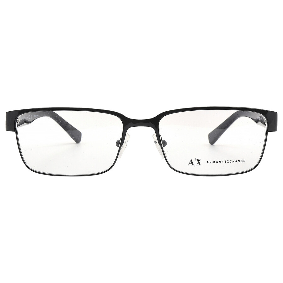 Armani Exchange Demo Rectangular Men's Eyeglasses AX1017 6000 56 ...