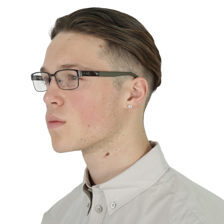 Armani Exchange Demo Rectangular Men's Eyeglasses AX1017 6083 54 ...