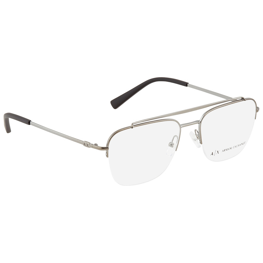 Armani Exchange Demo Rectangular Men's Eyeglasses AX1049 6003 55 ...