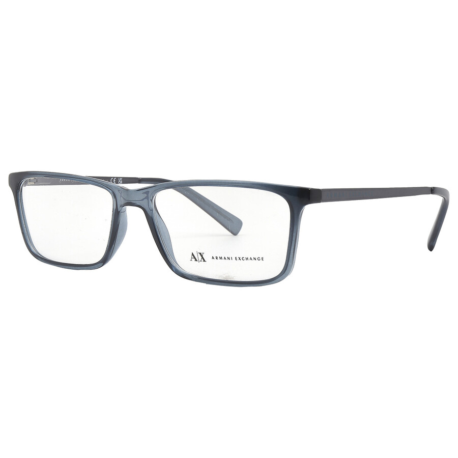 Armani Exchange Demo Rectangular Men's Eyeglasses AX3027 8238 55 ...