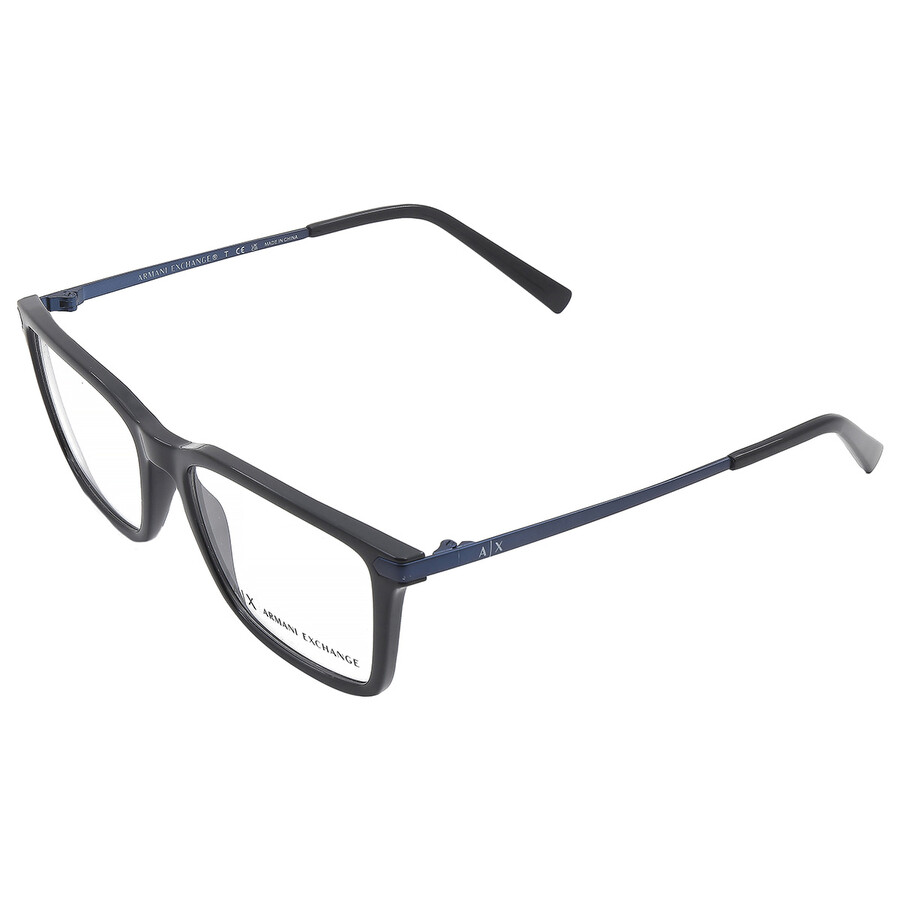 Armani Exchange Demo Rectangular Men's Eyeglasses AX3077 8158 54 ...