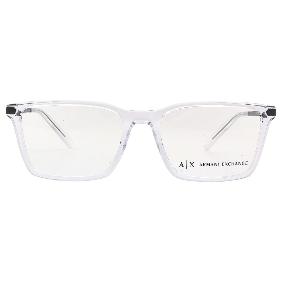 Armani Exchange Demo Rectangular Men's Eyeglasses AX3077 8333 54 ...