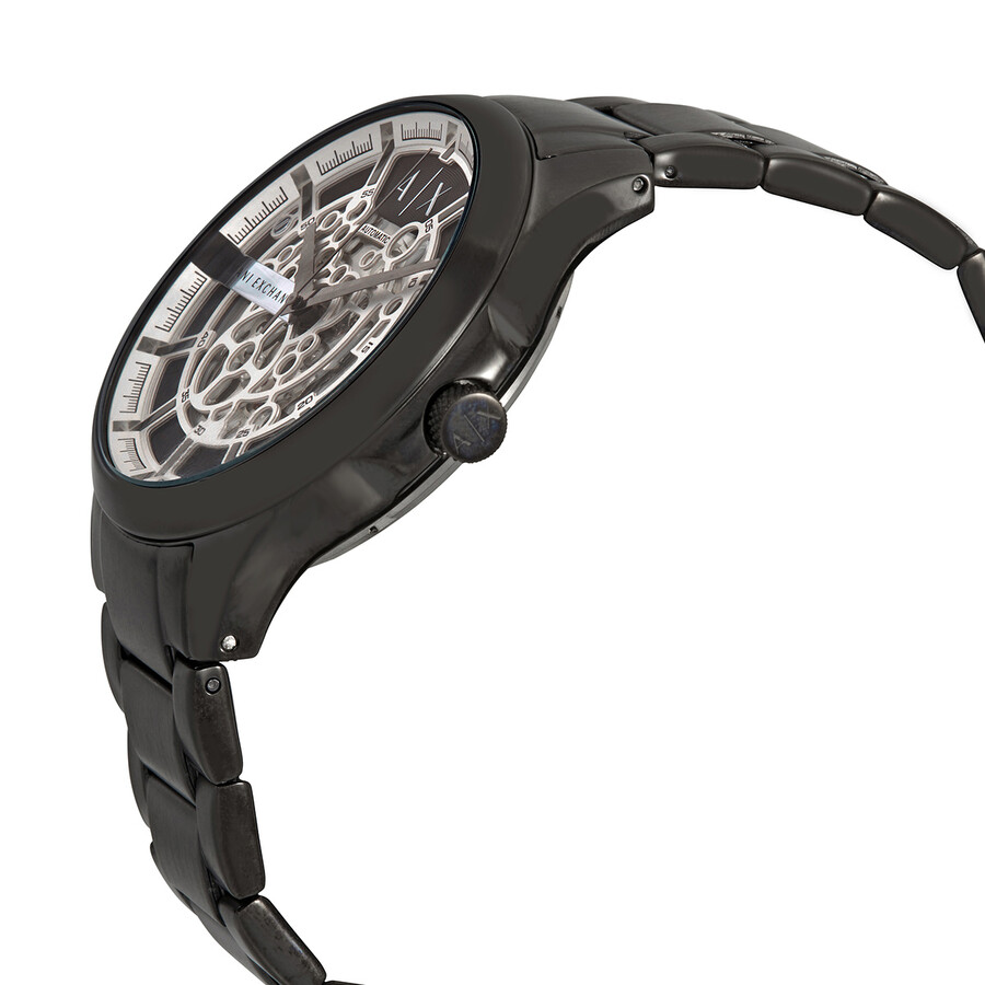 Armani Exchange Hampton Automatic Grey Dial Gunmetal-plated Men's Watch ...
