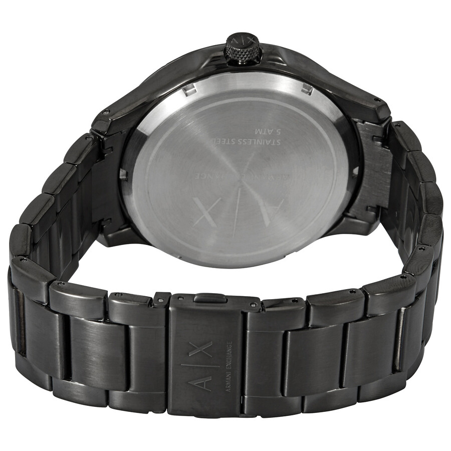 Armani Exchange Hampton Automatic Grey Dial Gunmetal-plated Men's Watch ...