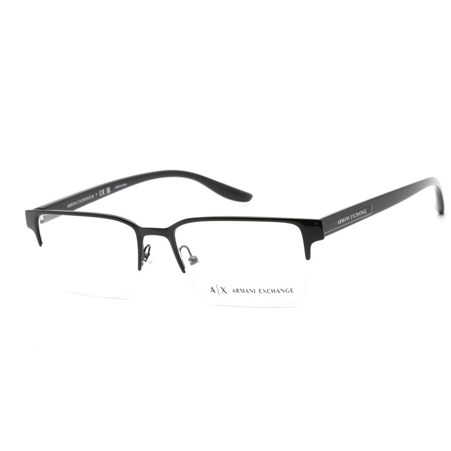 Armani Exchange Men's Black Rectangular Eyeglass Frames 0AX1046 6063 55 8056597649018 ...