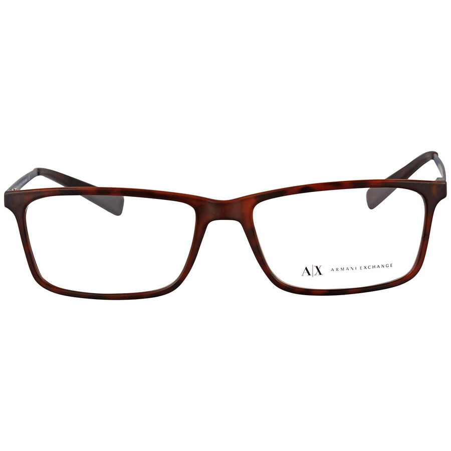 Armani Exchange Men's Tortoise Square Eyeglass Frames AX3027 8029 55 ...