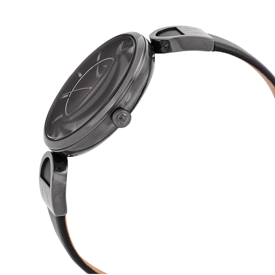 Armani Exchange Quartz Grey Dial Ladies Watch AX5378 - Watches - Jomashop