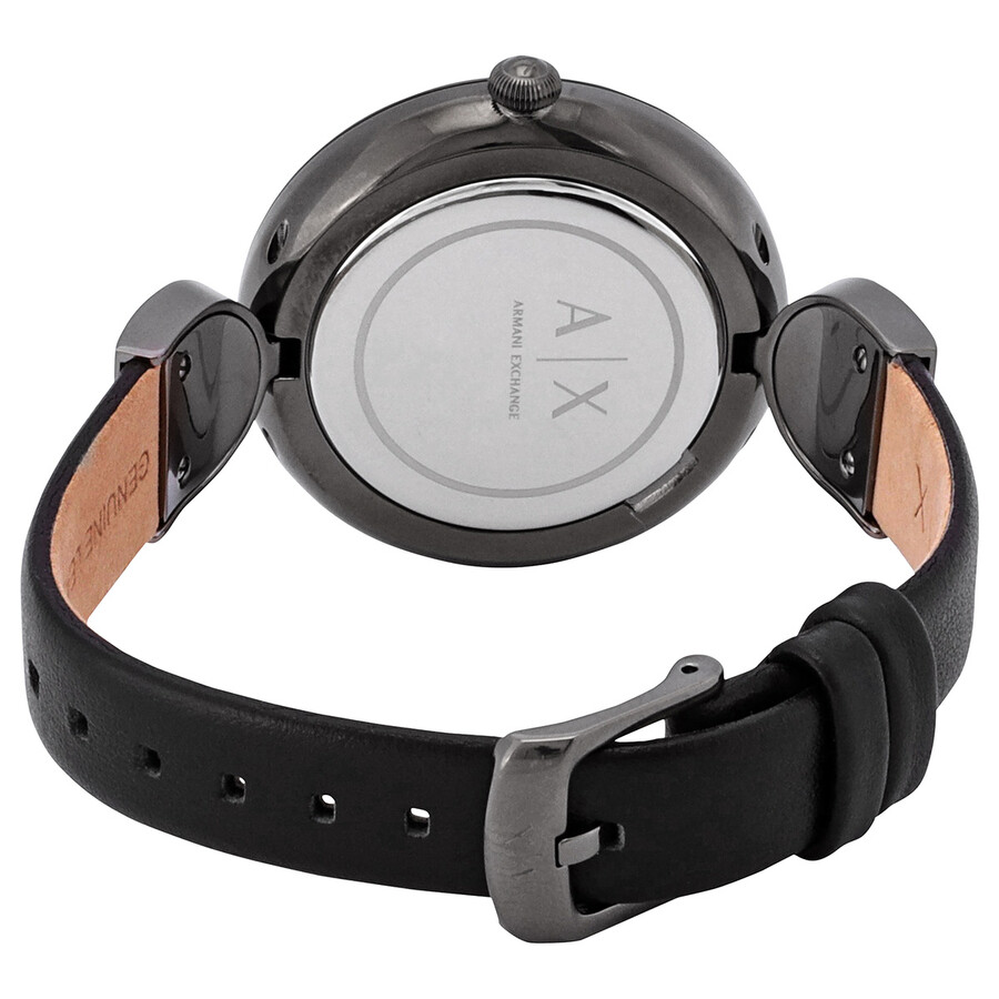 Armani Exchange Quartz Grey Dial Ladies Watch AX5378 - Watches - Jomashop