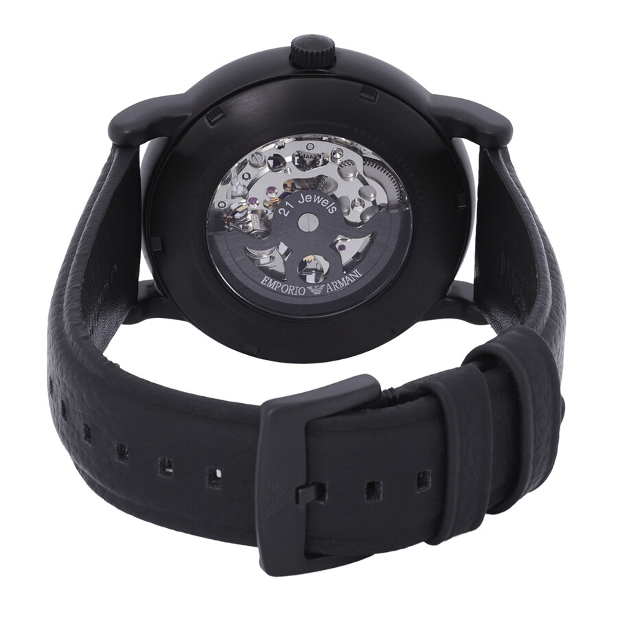 Armani Luigi Automatic Black Dial Men's Watch AR60032 723763292191 ...