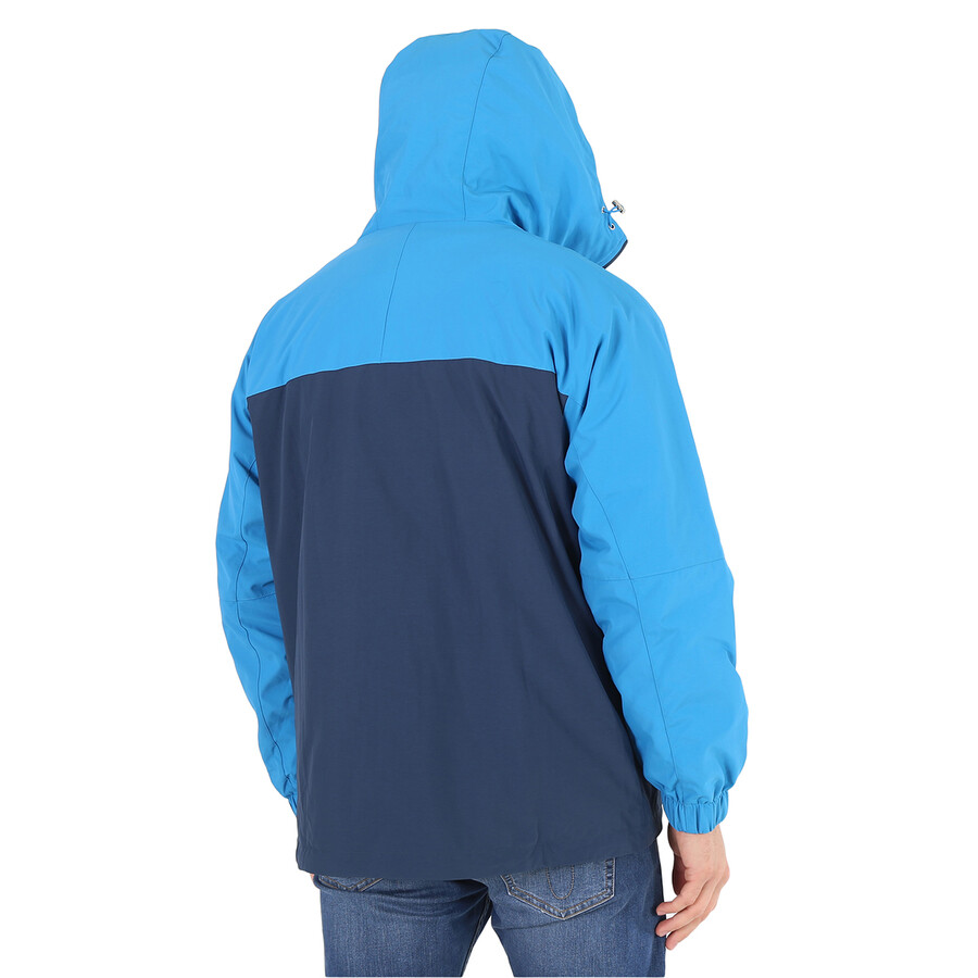 Arte Antwerp Men's Jeff Hooded Zipped Technical Waterproof Jacket, Size Small AW22-136J-NAVY ...