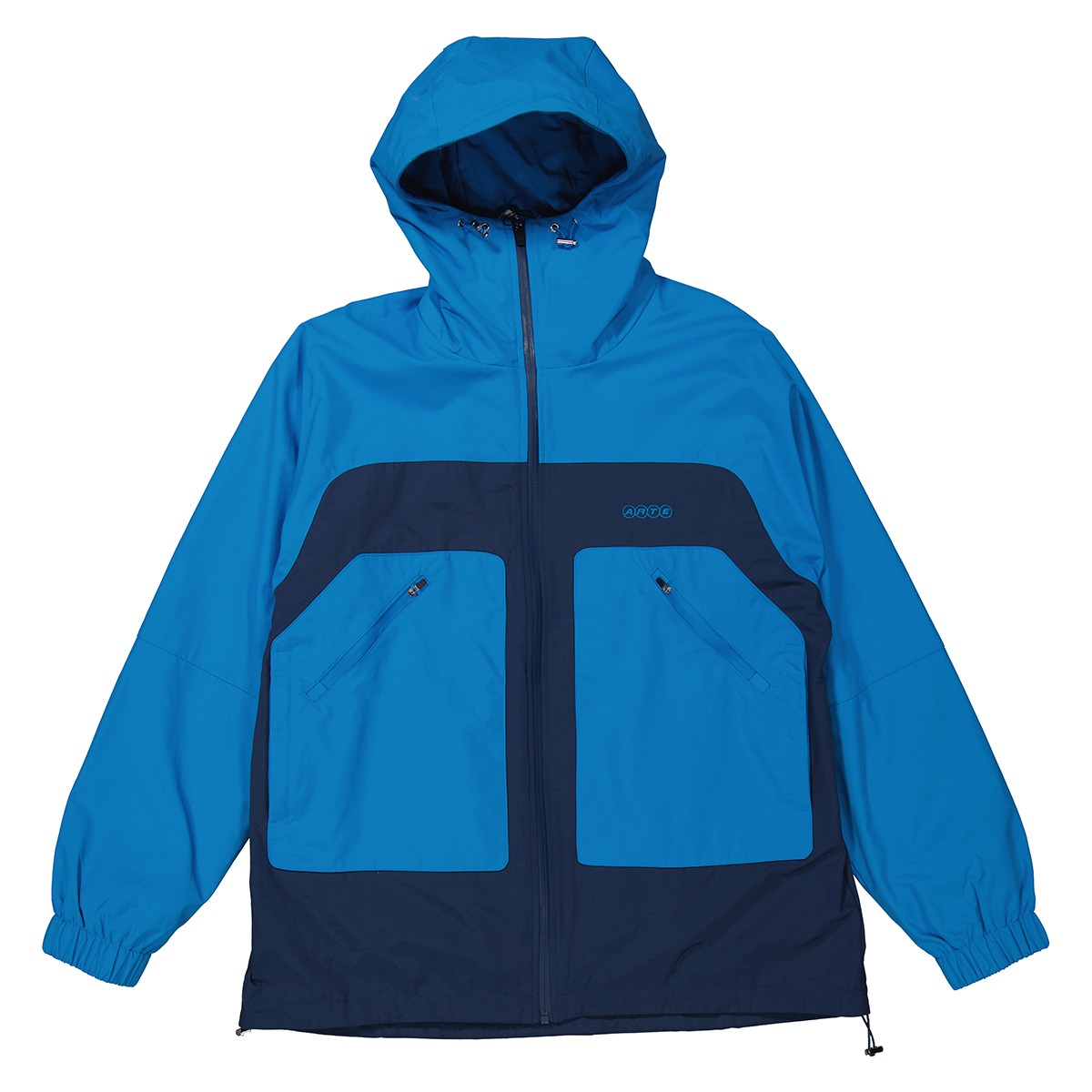 Arte Antwerp Men's Jeff Hooded Zipped Technical Waterproof Jacket, Size ...