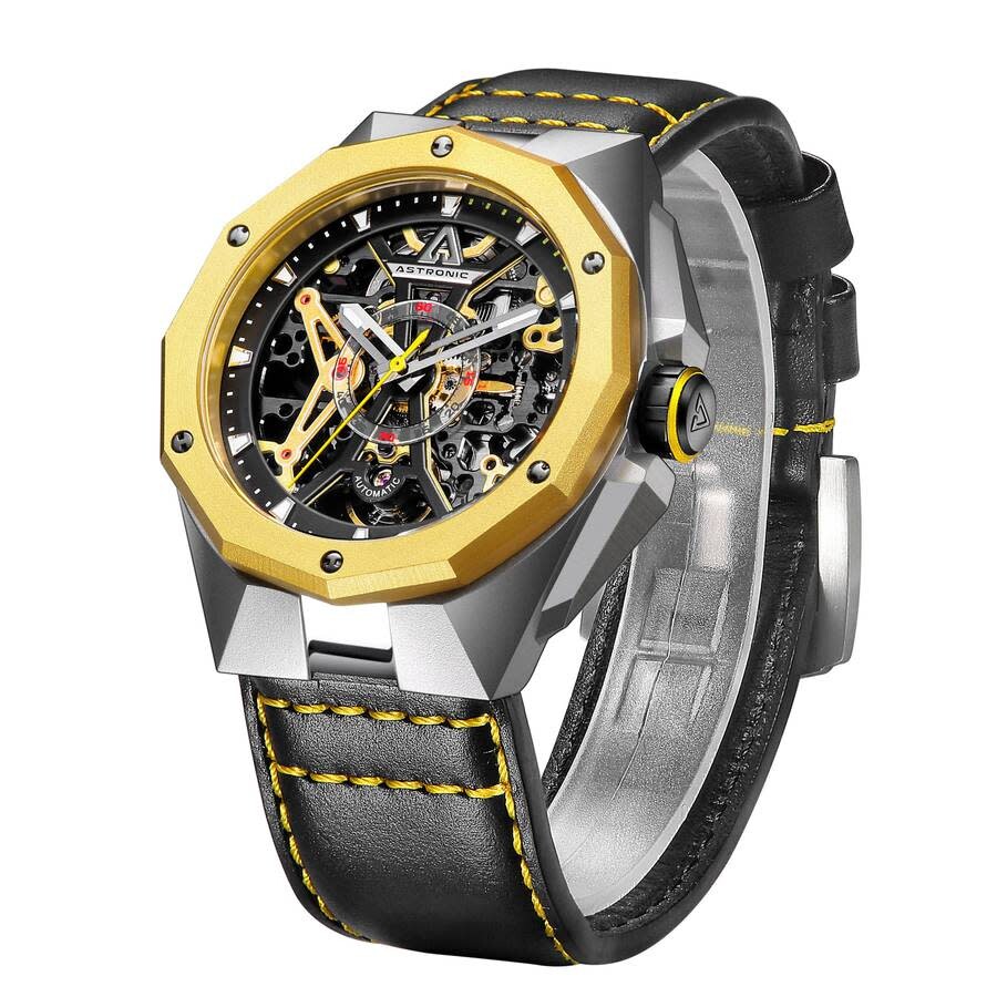 Astronic Apache Skeleton Automatic Gunmetal Dial Men's Watch AVE-64S-YE ...