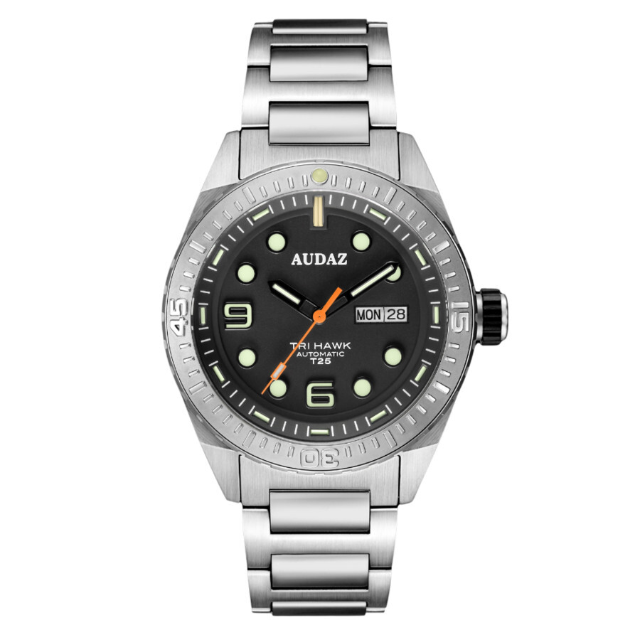 Audaz Tri-Hawk Tritium Automatic Black Dial Men's Watch ADZ-4010-01 ...