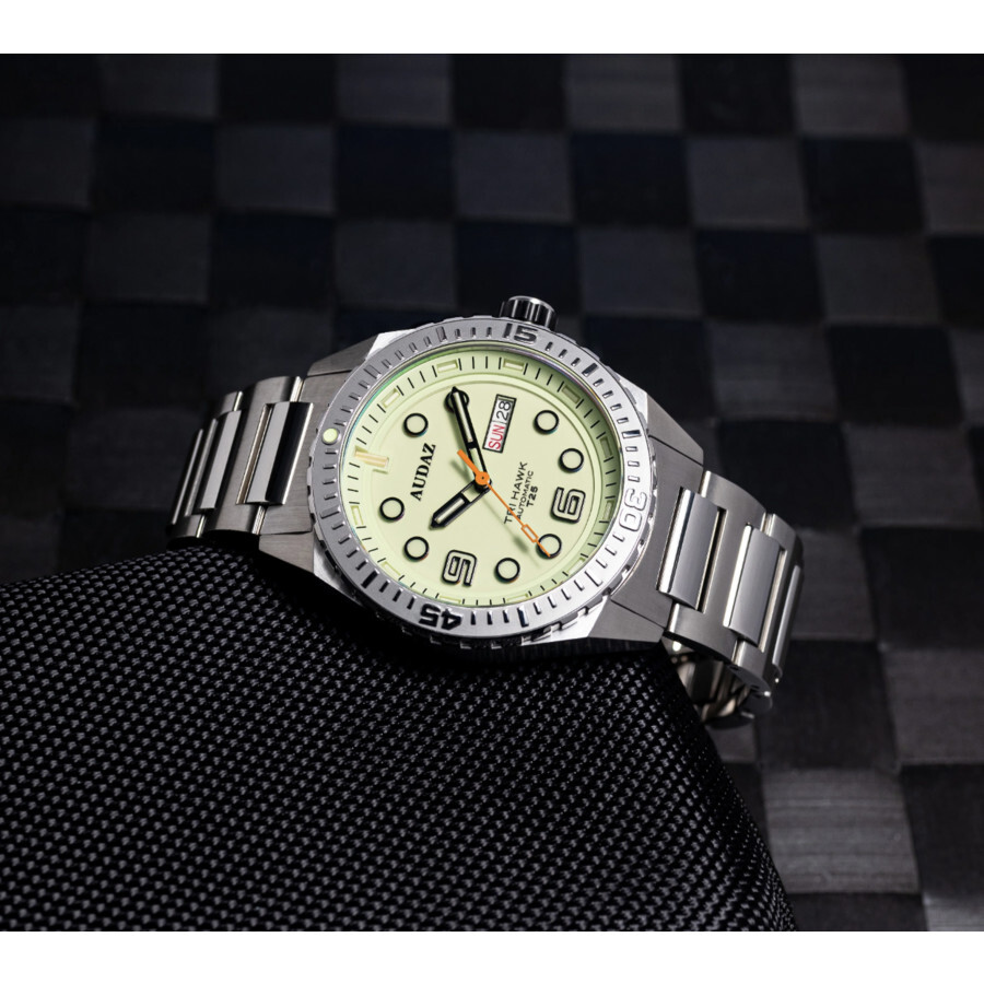 Audaz Tri-Hawk Tritium Automatic Green Dial Men's Watch ADZ-4010-03 ...