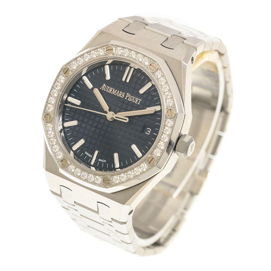 Audemars Piguet Royal Oak Automatic Diamond Blue Dial Unisex Watch ...
