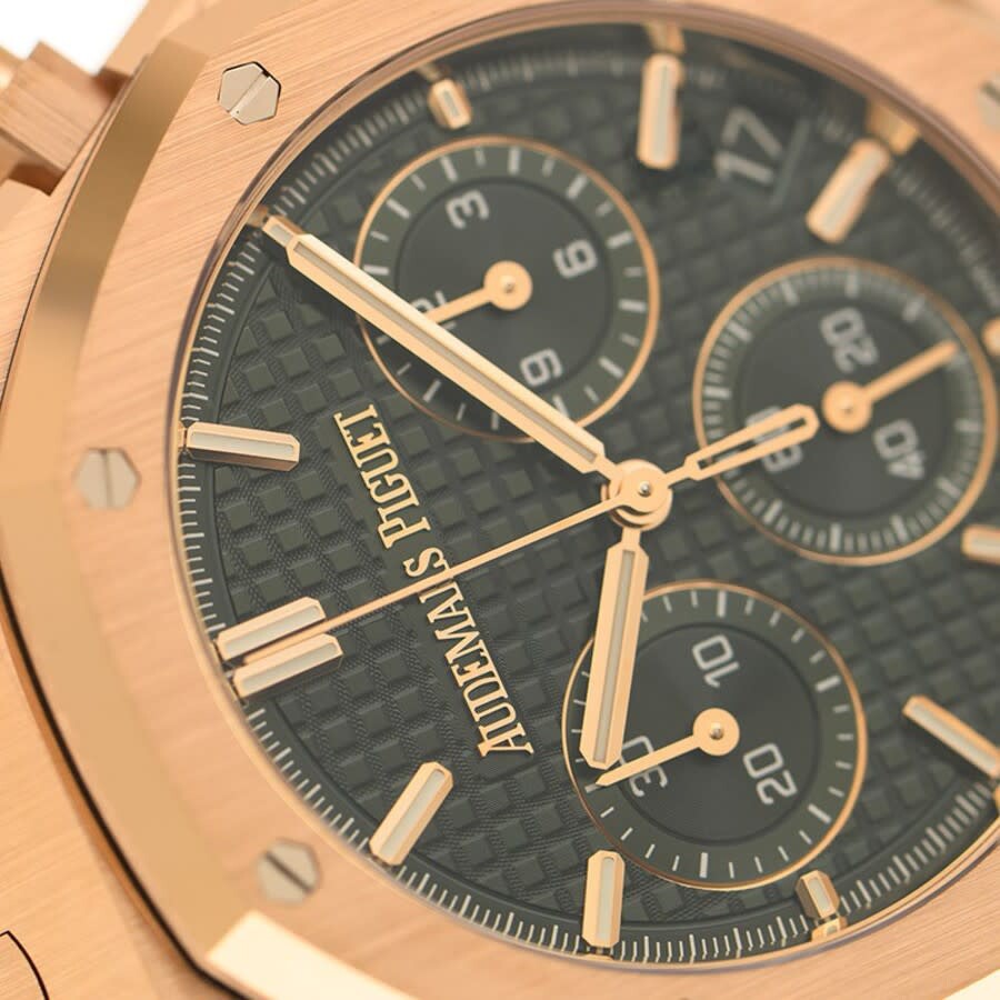 Audemars Piguet Royal Oak Chronograph Automatic Green Dial Men's Watch ...