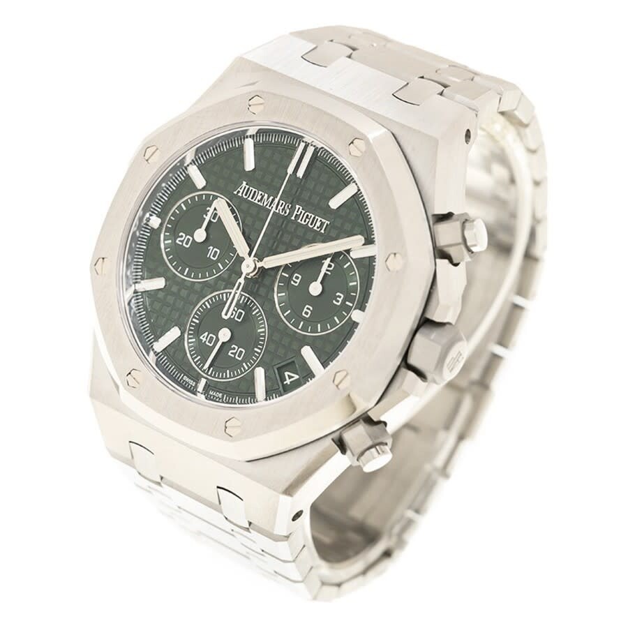 Audemars Piguet Royal Oak Chronograph Automatic Green Dial Men's Watch ...