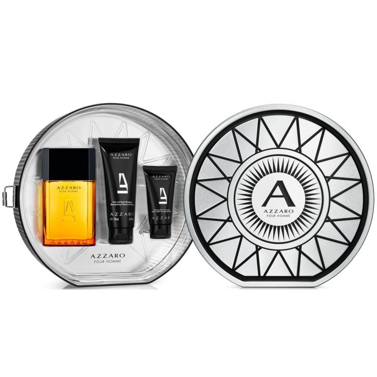 Azzaro Men / Azzaro Set EDT Spray 1.0 oz, Shampoo 1.7 oz, Toiletry Bag ...