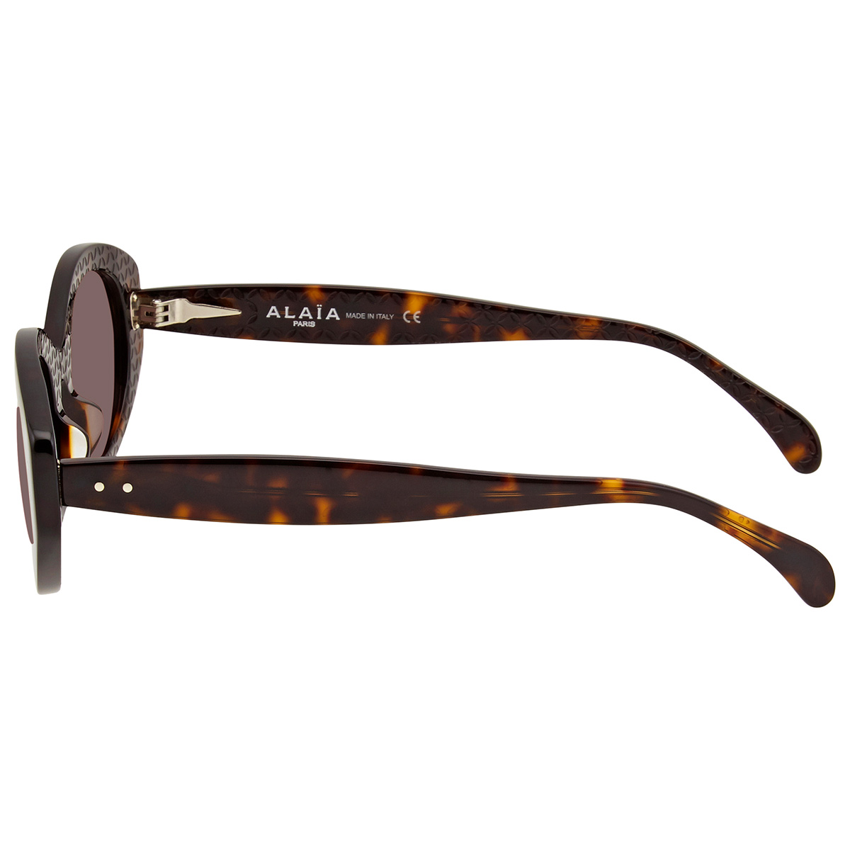 Alaia Azzedine Alaia Brown Oval Ladies Sunglasses AA0026S-002 52 ...