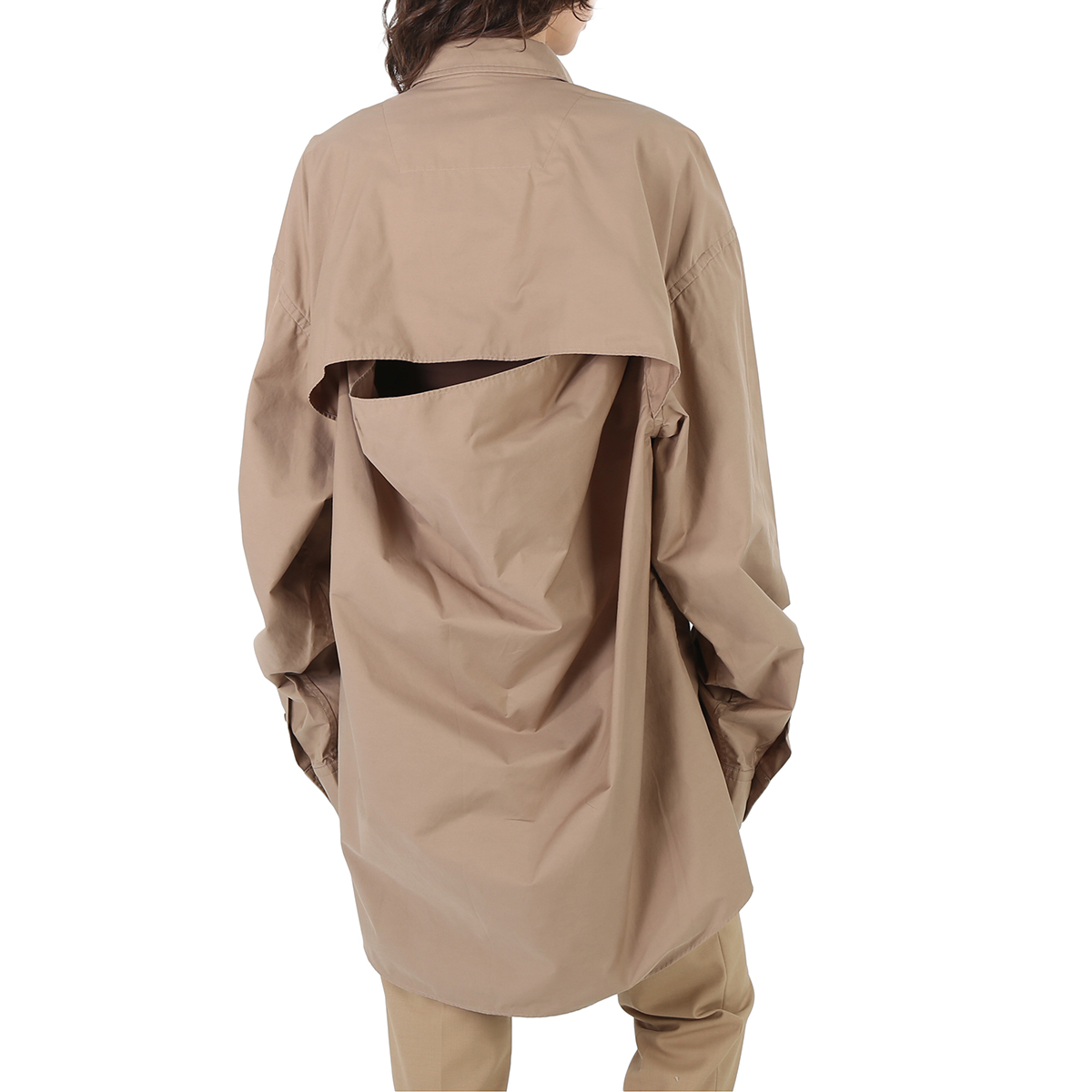 Balenciaga Back Slit Shirt In Sahara Beige, Brand Size 2 (Medium ...