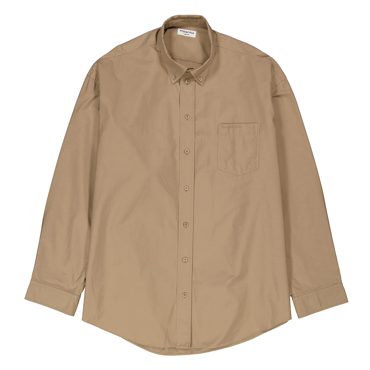 Balenciaga Back Slit Shirt In Sahara Beige, Brand Size 2 (Medium ...