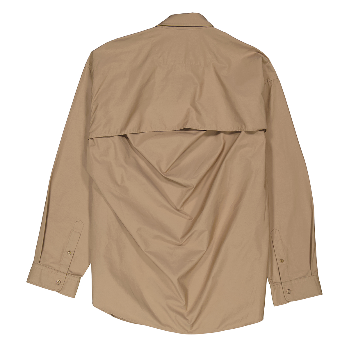 Balenciaga Back Slit Shirt In Sahara Beige, Brand Size 2 (Medium ...