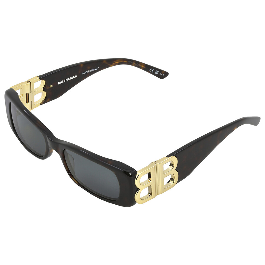 Balenciaga Grey Rectangular Ladies Sunglasses BB0096S 002 51 ...