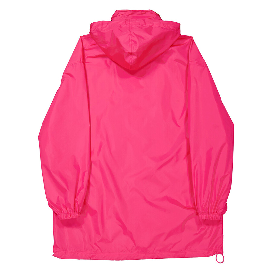 Balenciaga Ladies Pink Logo-Print Rain Jacket, Brand Size 1 (XS) 681428 ...