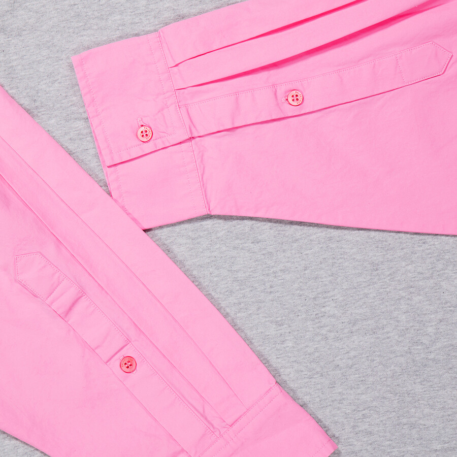 Balenciaga Layered Patch Sleeves Cotton Shirt, Size Small 681042 TLVF3 ...